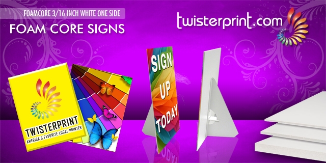 Foam core signs printing | Sign Printing in visalia | Twisterprint