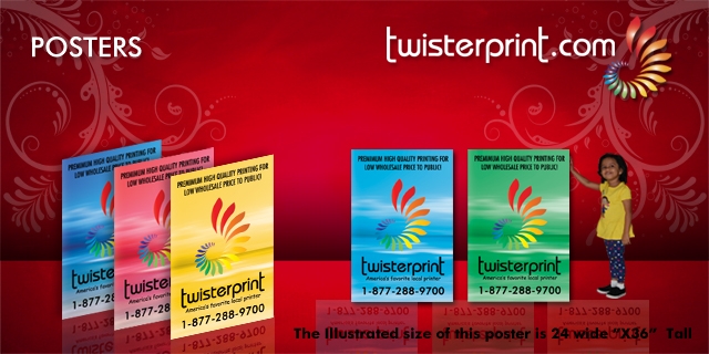 Full Bleed Poster Printing | Poster printing | Twisterprint